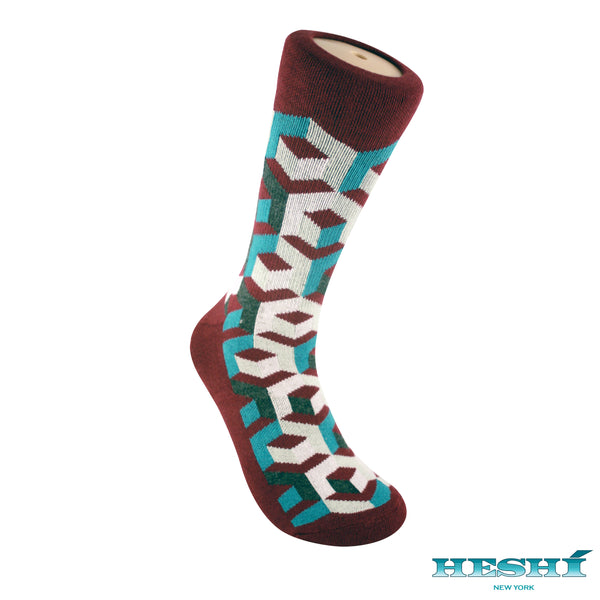 Illusion Box Sock | Performance Socks | Women Designer Socks - Heshí